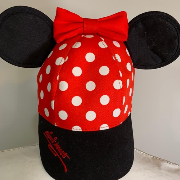 Disney | Accessories | Disney Authentic 0 Cotton Minnie Mouse Cap ...